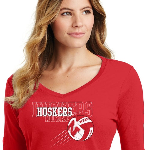 Nebraska Volleyball T-shirt Cornhuskers Volleyball Tee - Etsy