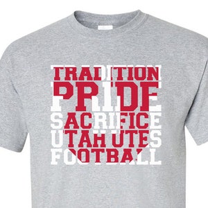 Utah Utes Tshirt | Utah Utes Shirt | Utah Utes Tee | Utah Utes Football ...