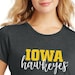 Iowa Hawkeyes Womens Shirt | IOWA Script Hawkeyes | Womens Iowa Hawkeye ...