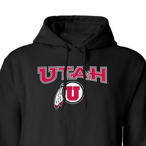 Utah Utes Sweatshirt Utah Utes Hoodie Utah Utes Hooded Sweatshirt Utah ...