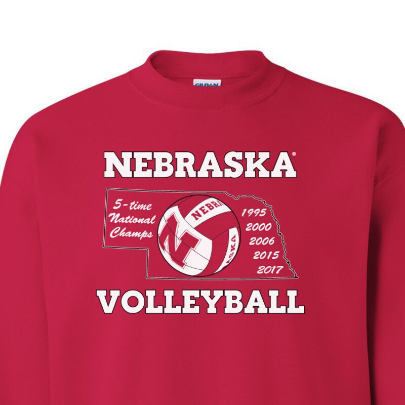 Nebraska Volleyball Crew - Etsy