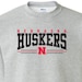 Nebraska Script Huskers Sweatshirt Script Huskers Hoodie Fleece ...