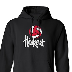 Nebraska Volleyball Legacy Script Huskers Hooded Sweatshirt Nebraska ...