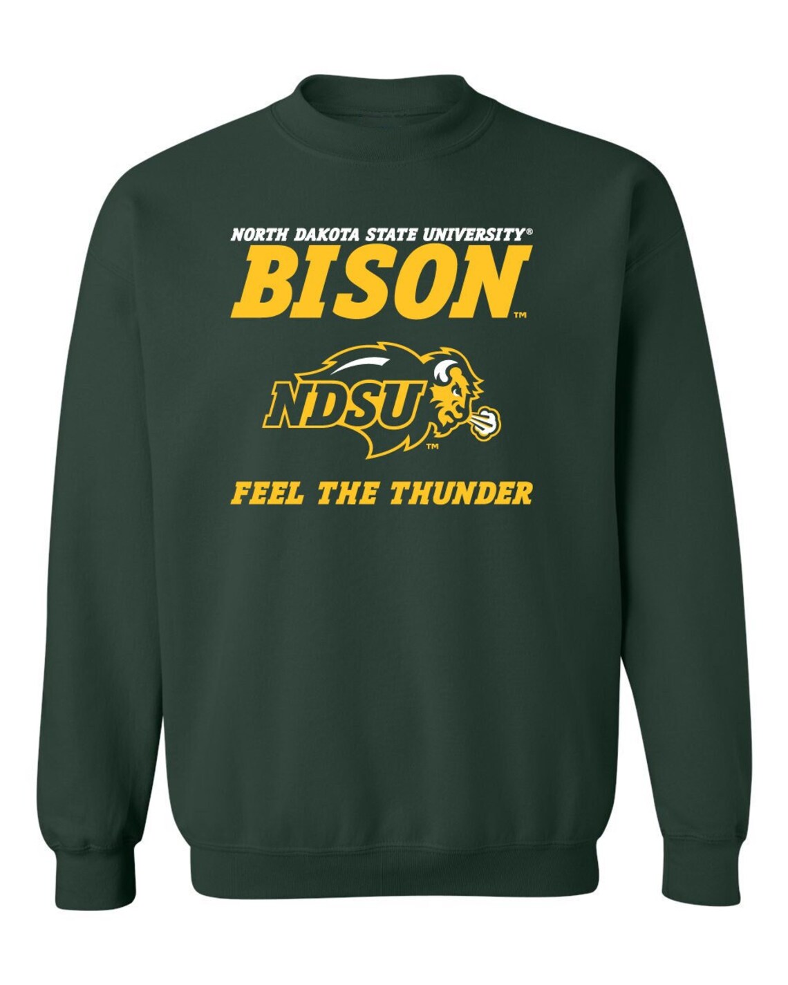 NDSU Sweatshirt NDSU Crewneck Sweatshirt North Dakota - Etsy