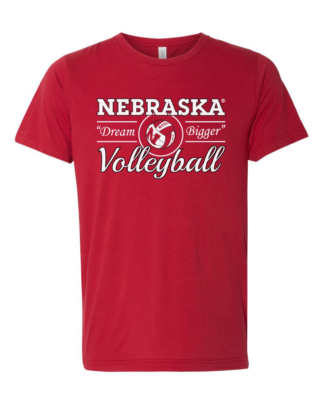 Nebraska Huskers Volleyball Tshirt Dream Bigger Nebraska Huskers Shirt ...