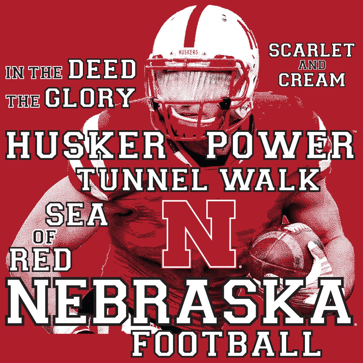 Nebraska Cornhuskers Tee Football Traditions Nebraska Huskers Shirt ...