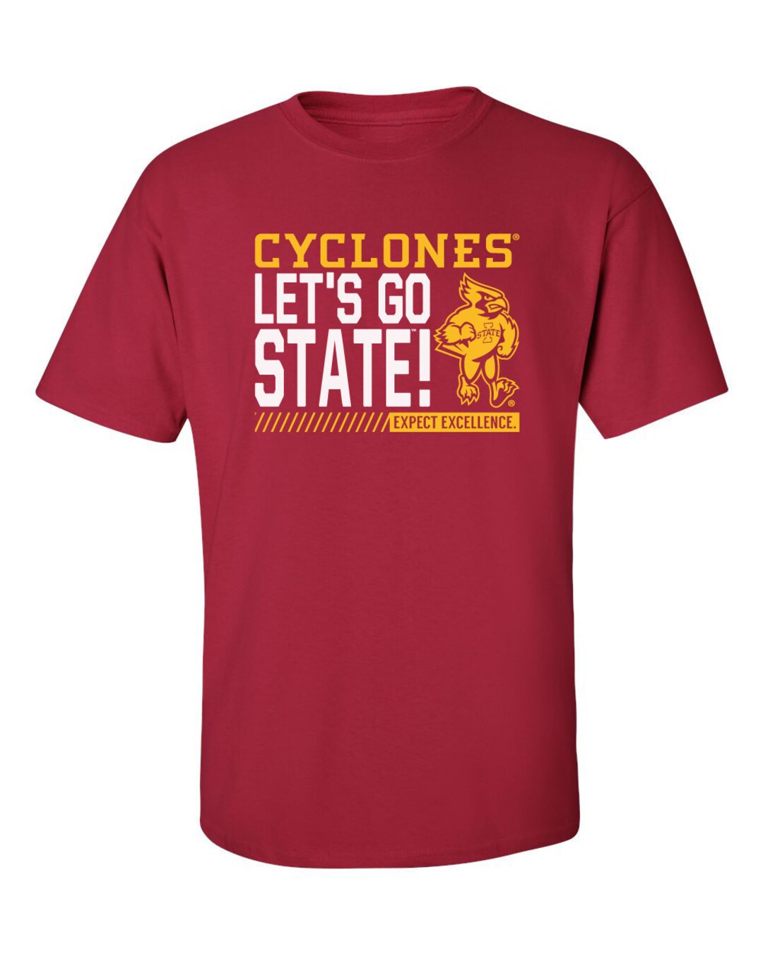 Iowa State Cyclones Tee Shirt Let's Go State - Expect Excellence Shirt ...