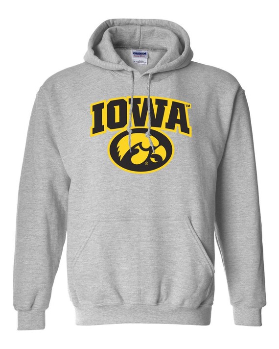 Iowa Hawkeyes Sweatshirt Arch Iowa Tigerhawk Fleece Hooded - Etsy