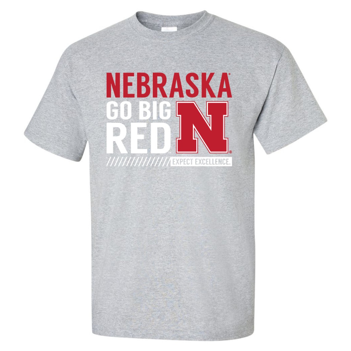 Nebraska Huskers Tee Shirt Expect Excellence Nebraska Huskers Shirt ...