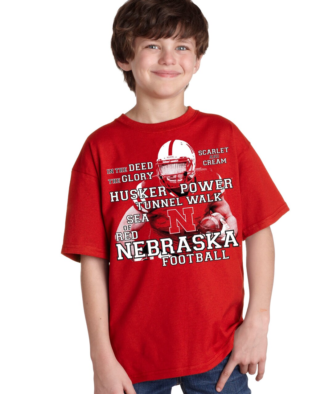 Nebraska Huskers Football Youth Tshirt Boys Tshirt Nebraska Huskers ...
