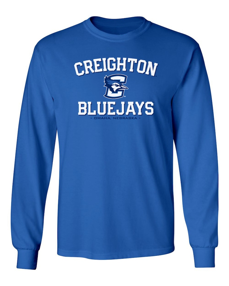 Creighton Tshirt Bluejays Primary Logo Creighton Bluejays Shirt 100% ...