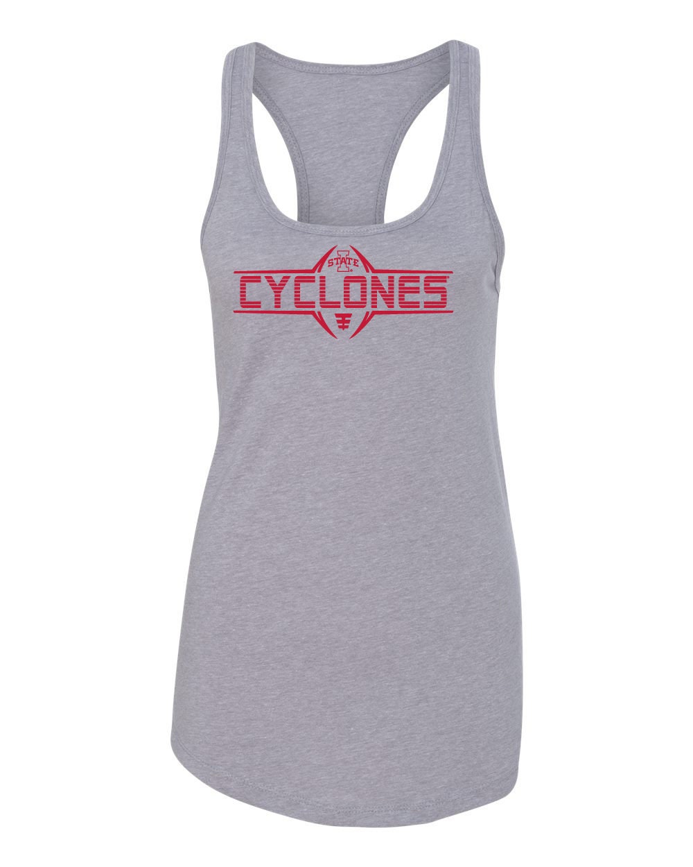 Iowa State Cyclones Tank Top Stripe CYCLONES Football Laces - Etsy