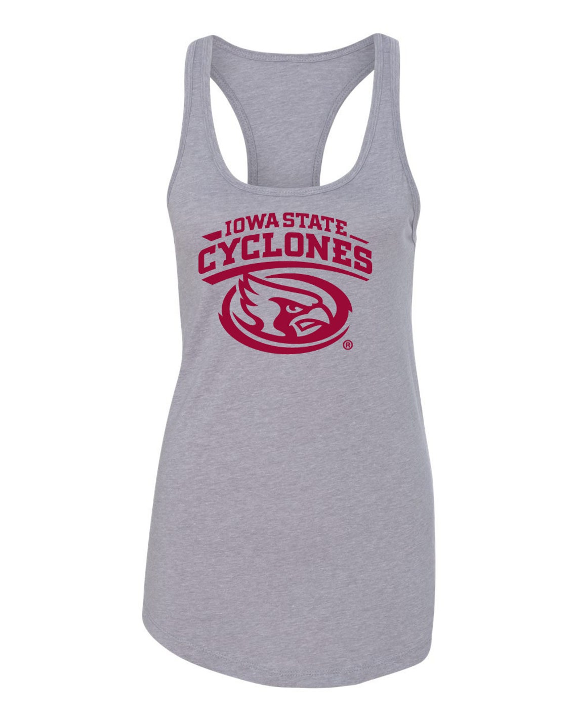 Iowa State Cyclones Tank Top Cy the ISU Mascot Swirl Tee | Etsy