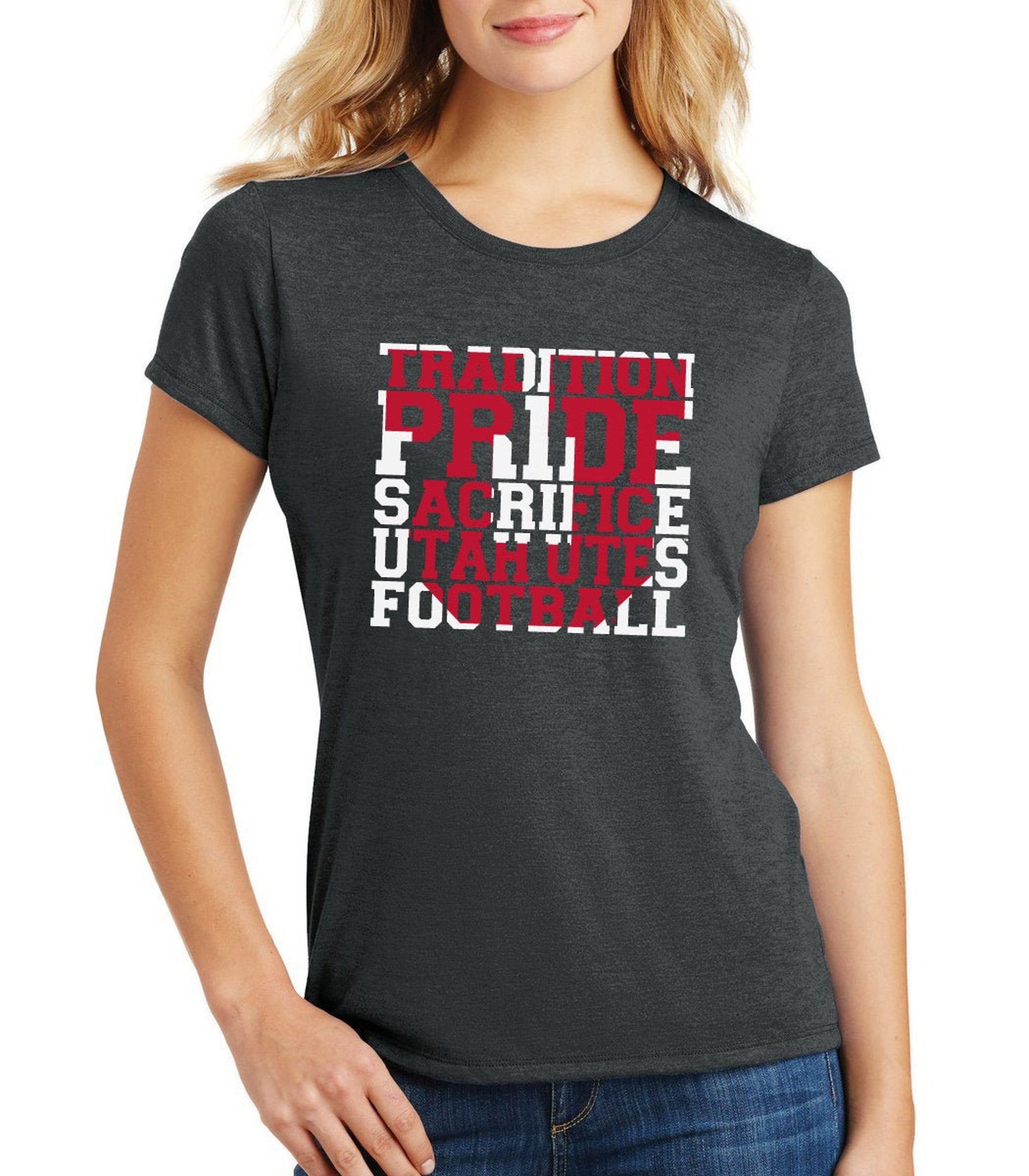 Womens Utah Utes Tshirt Utah Utes Womens Premium Tee Utah Etsy