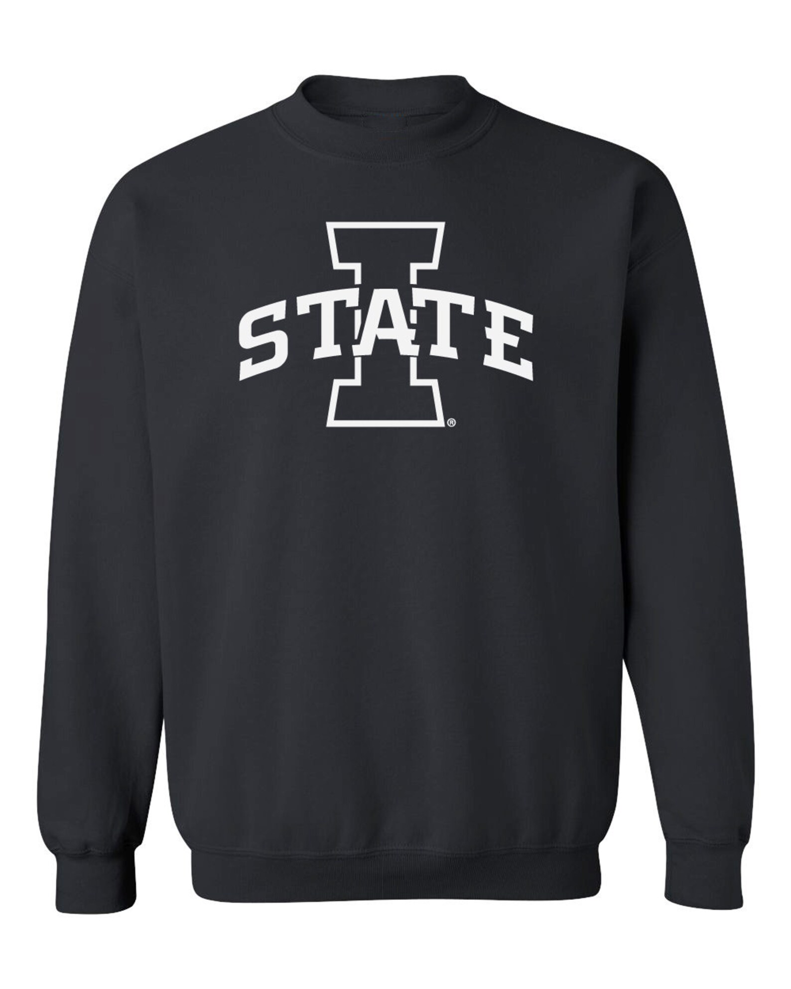Iowa State Cyclones Sweatshirt Black Out Logo Cyclone Crewneck ...