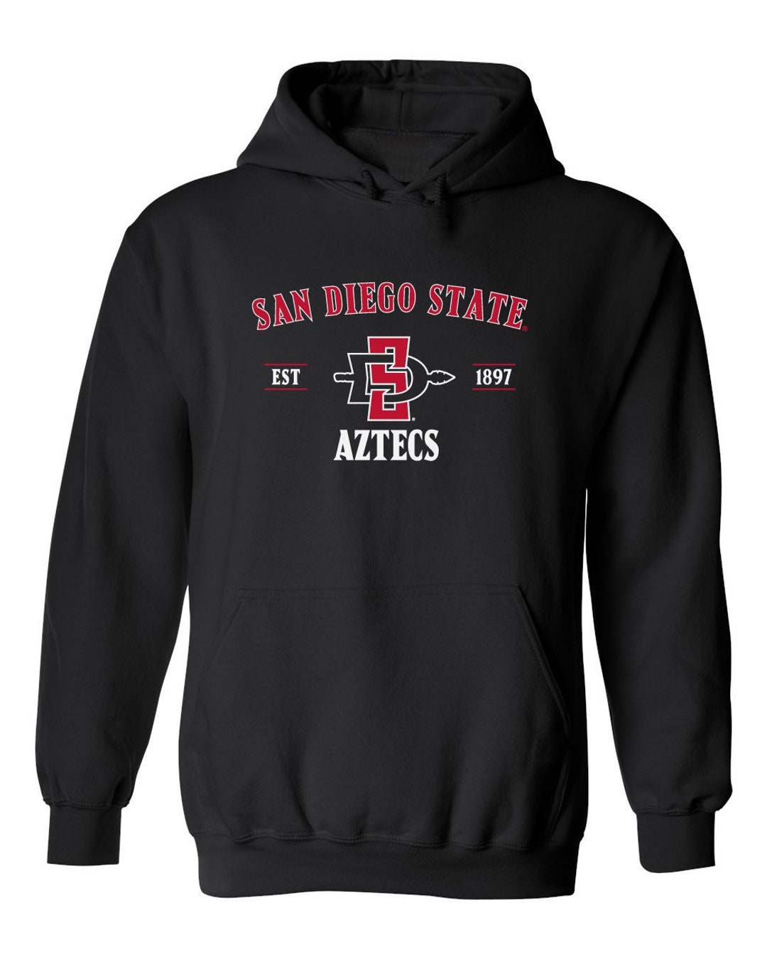 San Diego State Aztecs Hoodie | Arch Primary Logo | SDSU Apparel ...