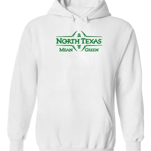 North Texas Mean Green Hoodie | Football Laces | North Texas Hooded ...