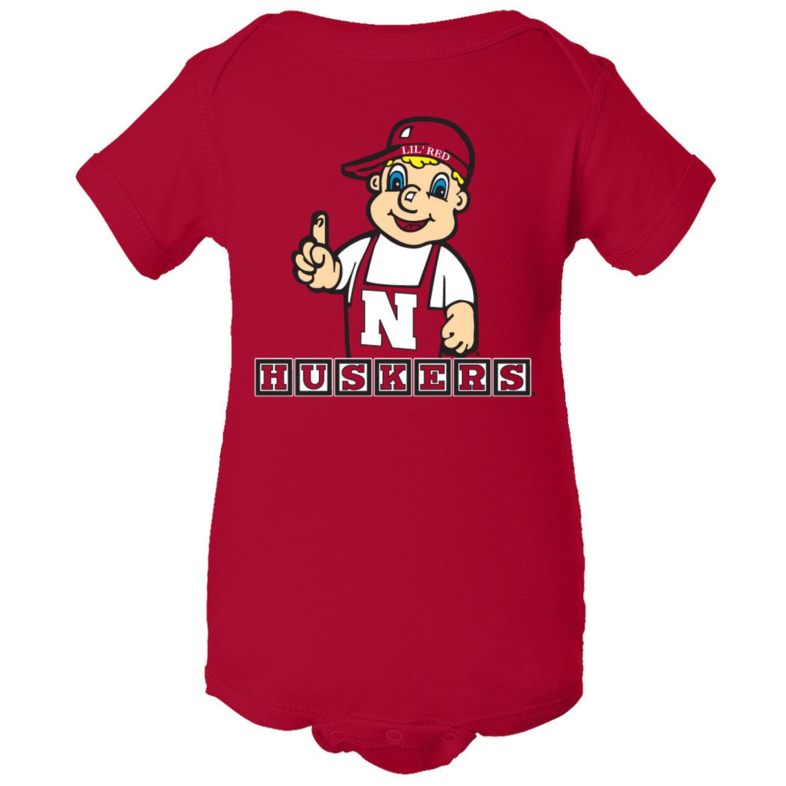Nebraska Cornhuskers Bodysuit Infant Lil Red Huskers Youth Apparel ...