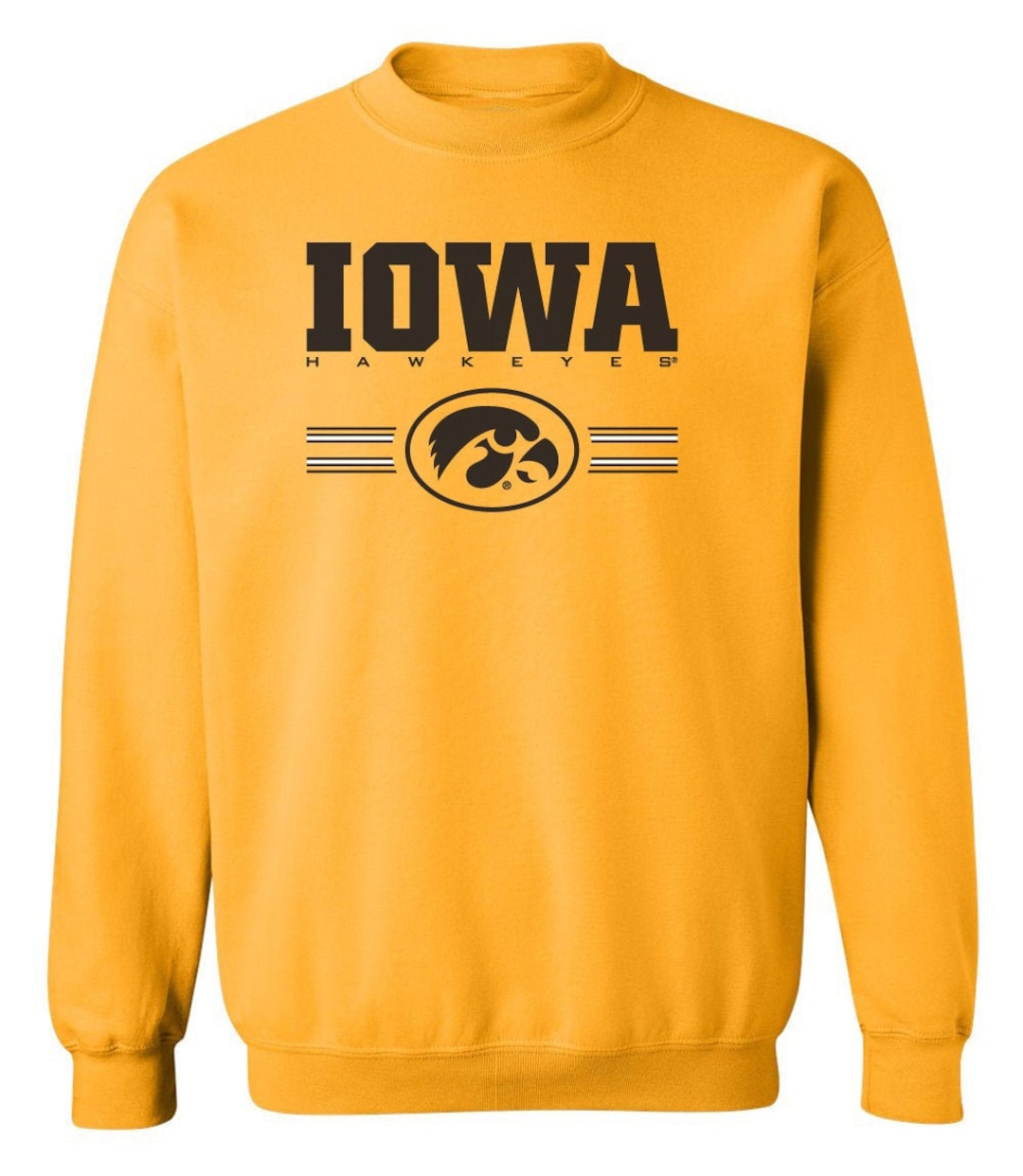 Iowa Hawkeyes Sweatshirt Crewneck Fleece Iowa Hawkeyes Crew Neck ...
