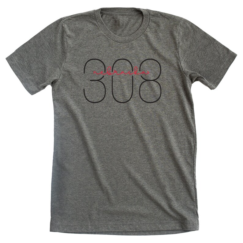 Women's Premium Nebraska Huskers Tee 402 or 308 Area - Etsy