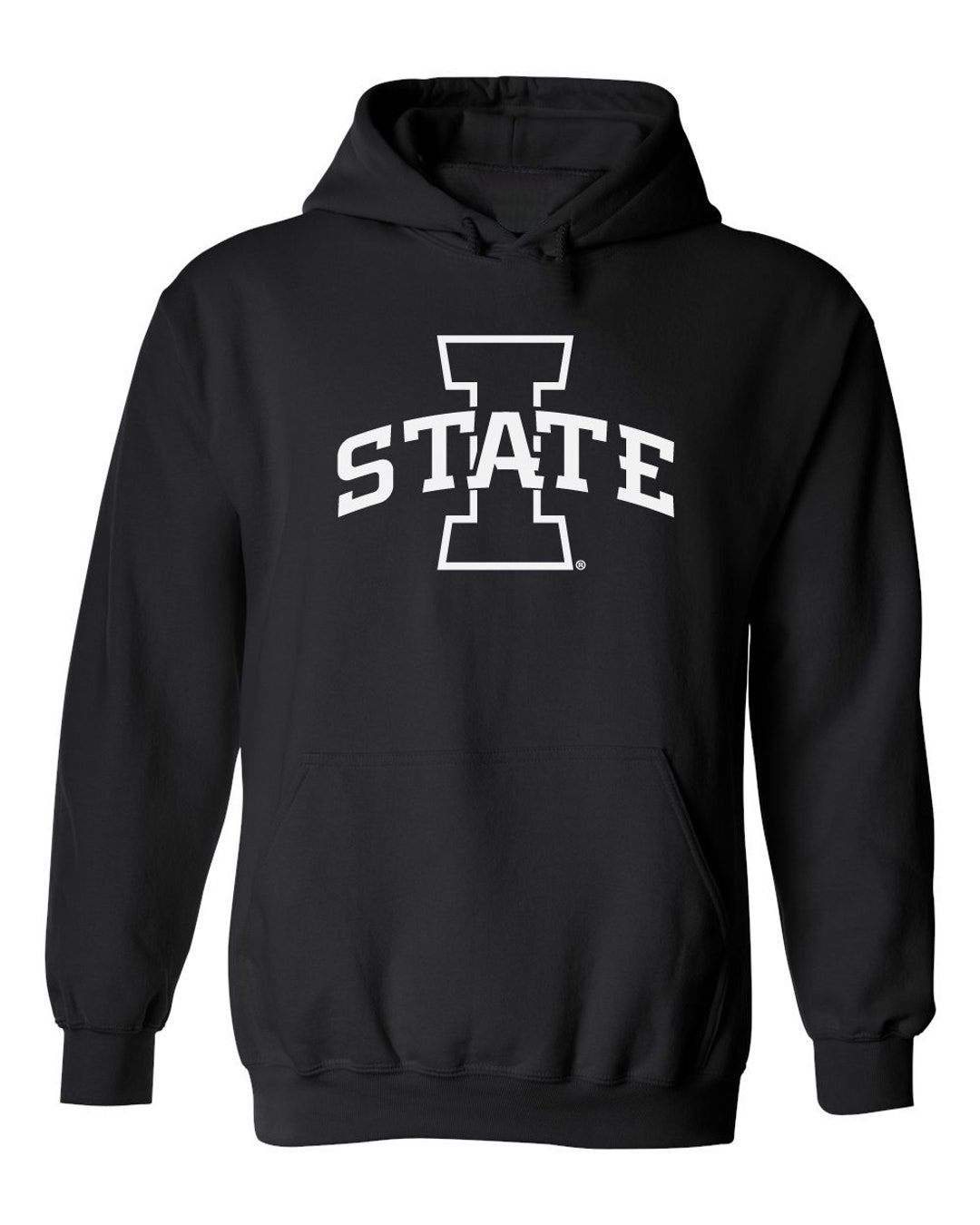 Iowa State Cyclones Hoodie Blackout Logo Cyclone Sweatshirt ISU Fleece ...
