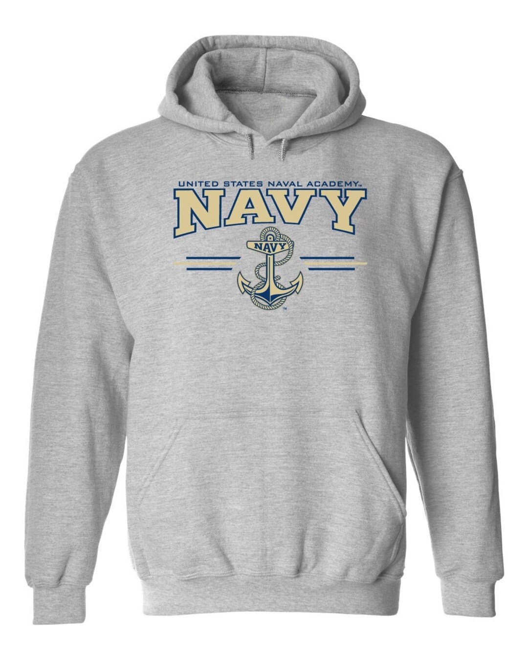 Navy Midshipmen Hoodie | Anchor Logo | Midshipmen Hooded Sweatshirt ...