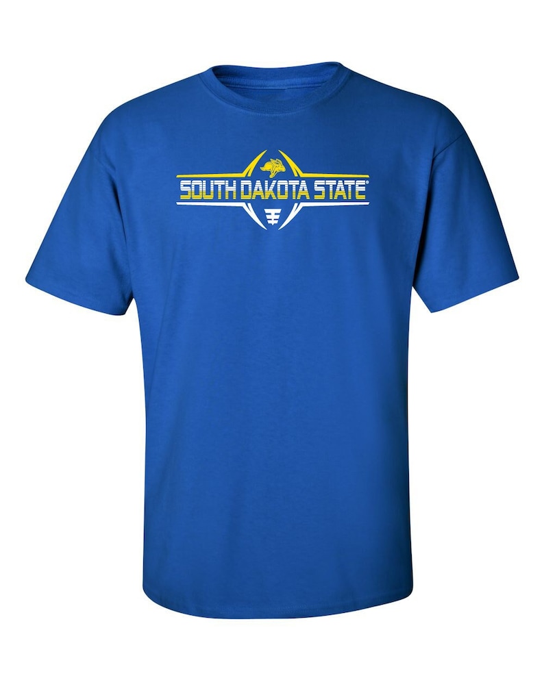 South Dakota State Tshirt SDSU Football Laces SDSU Jackrabbits 100% ...