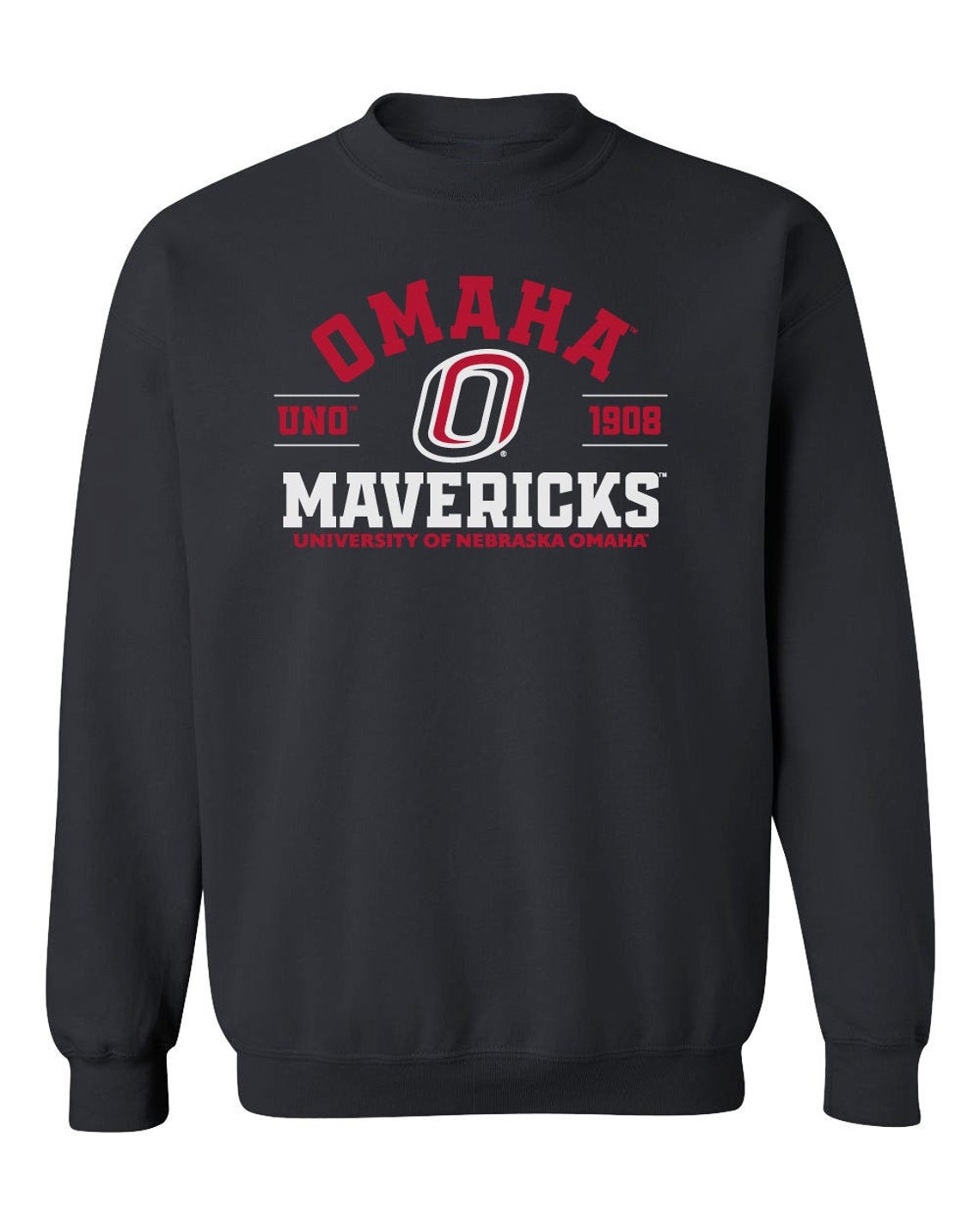 Omaha Mavericks Sweatshirt UNO Crewneck Sweatshirt Est 1908 Omaha ...
