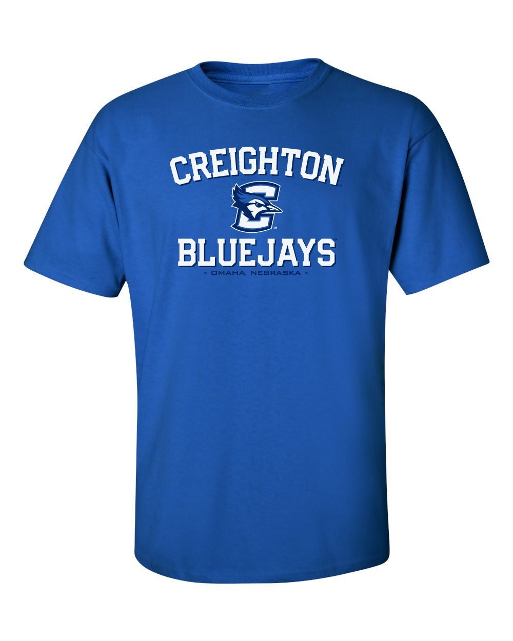Creighton Tshirt Bluejays Primary Logo Creighton Bluejays Shirt 100% ...