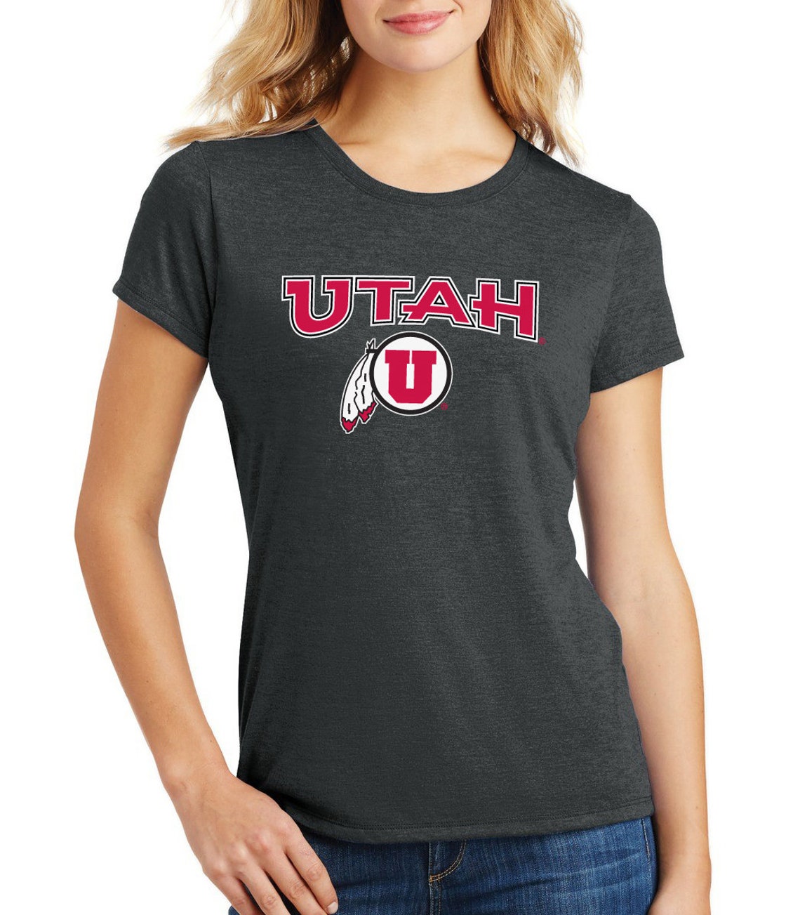 Womens Utah Utes Tshirt Utah Utes Womens Premium Tee Utah Utes Etsy