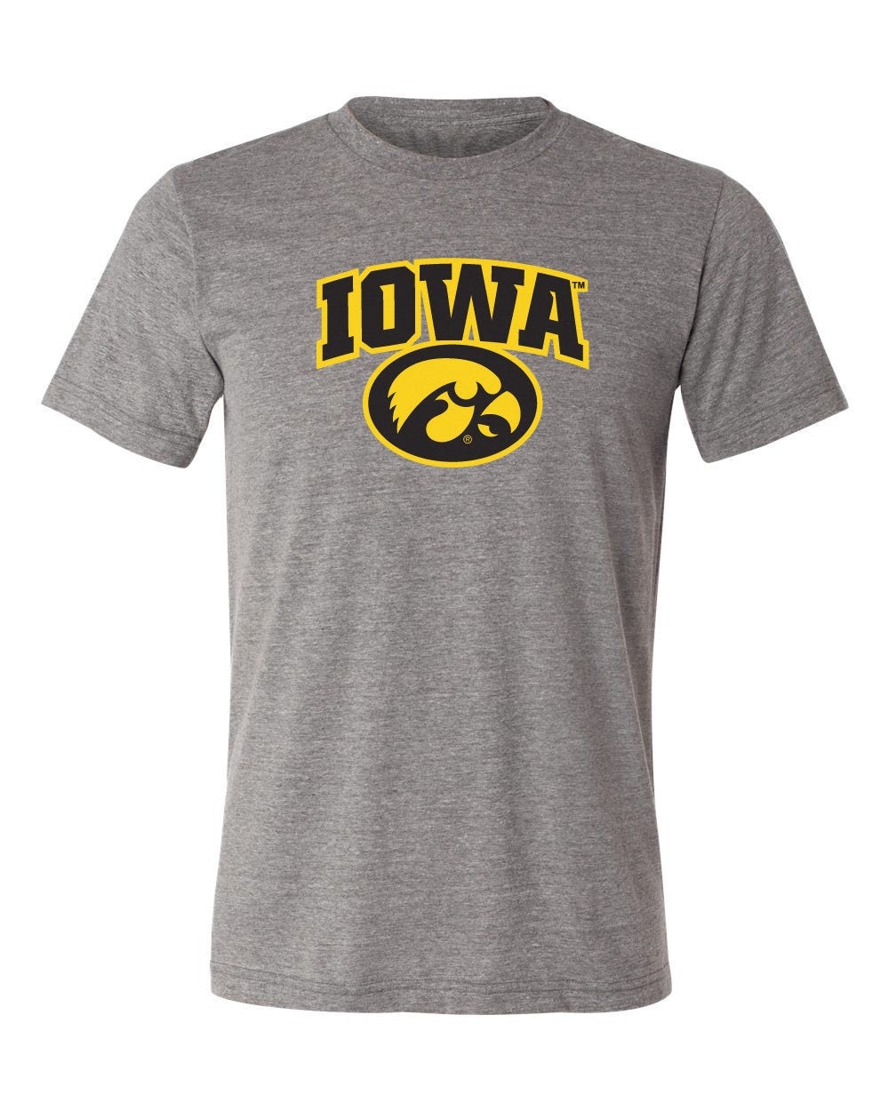 Iowa Hawkeyes Premium Tee Shirt IOWA Arch Oval Tigerhawk Iowa Hawkeyes ...