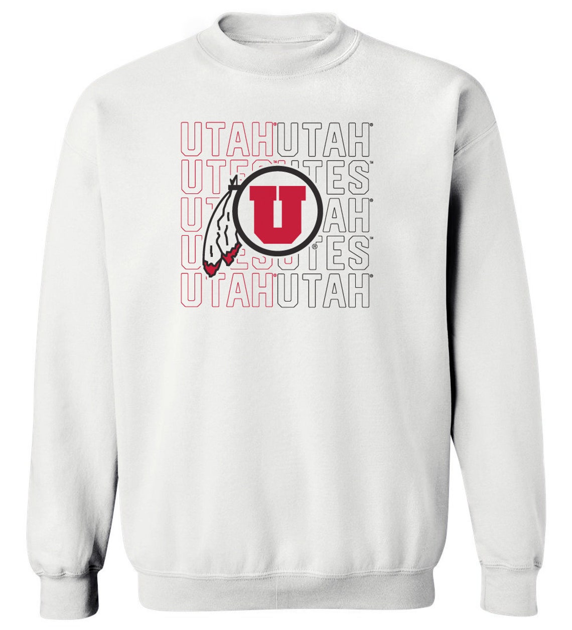 Utah Utes Crewneck Sweatshirt | Utah Utes Sweatshirt | Utah Sweatshirt ...