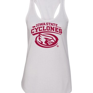 Iowa State Cyclones Tank Top Cy the ISU Mascot Swirl Tee Racerback ...