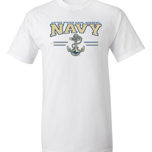 Navy Midshipmen Tshirt | Anchor Logo | Navy Shirt | Unisex T-shirt ...