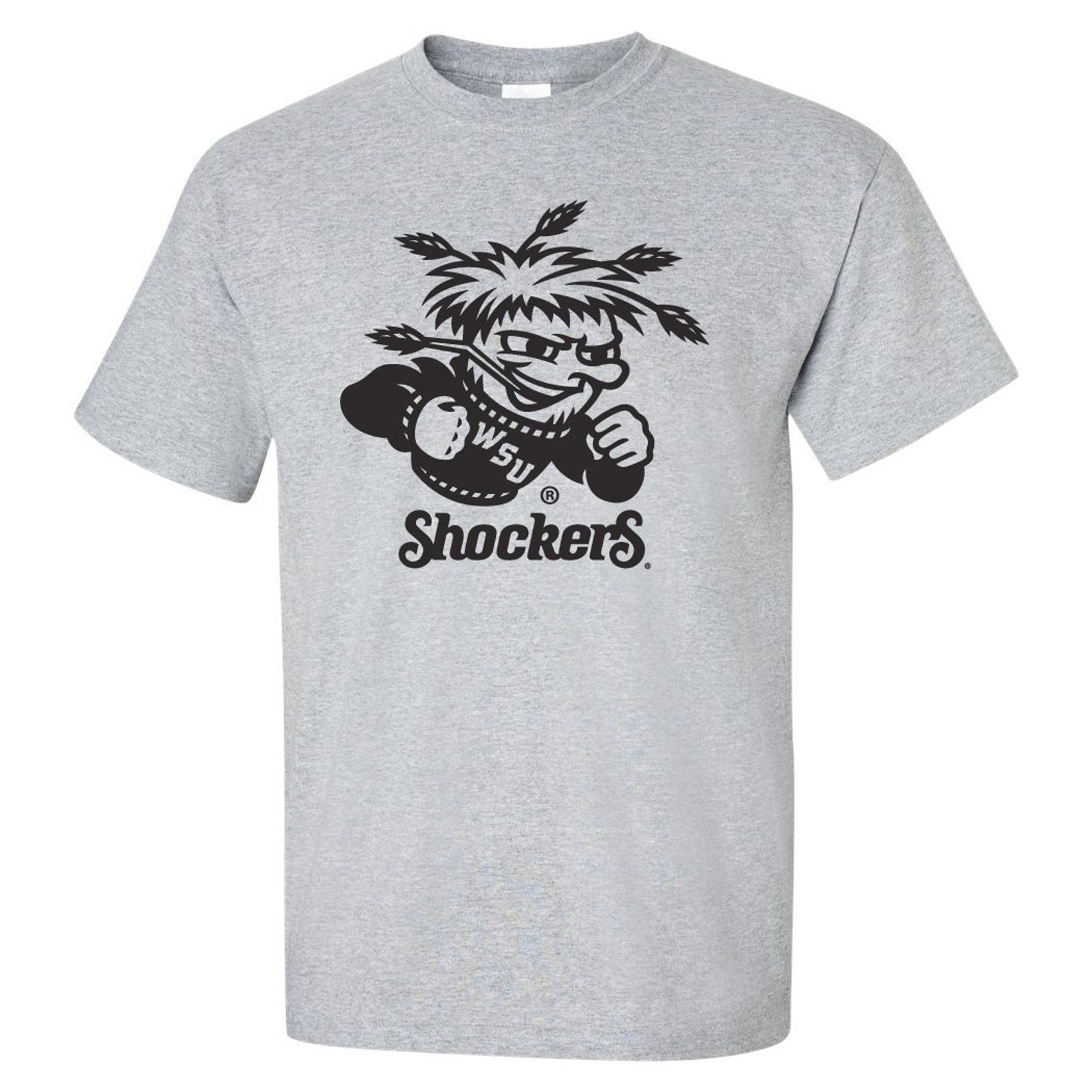 Wichita State Shockers Tshirt WSU Shirt Wushock Logo Wichita State Tee ...