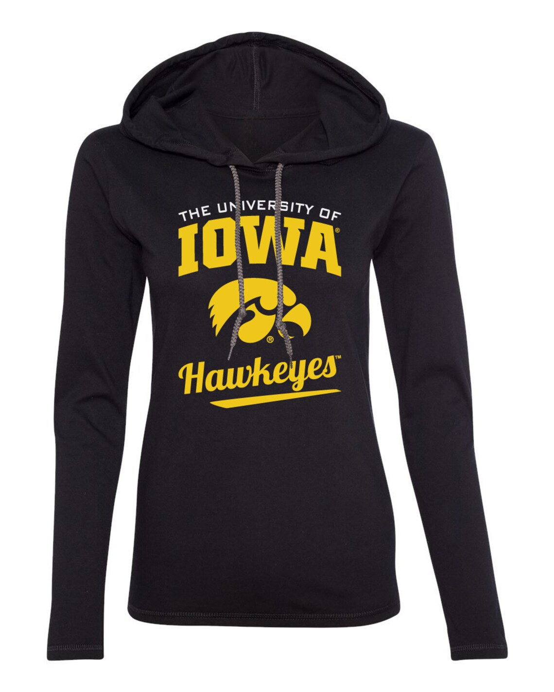 Womens Iowa Hawkeyes Tee Shirt the University of Iowa Script Hawkeyes ...