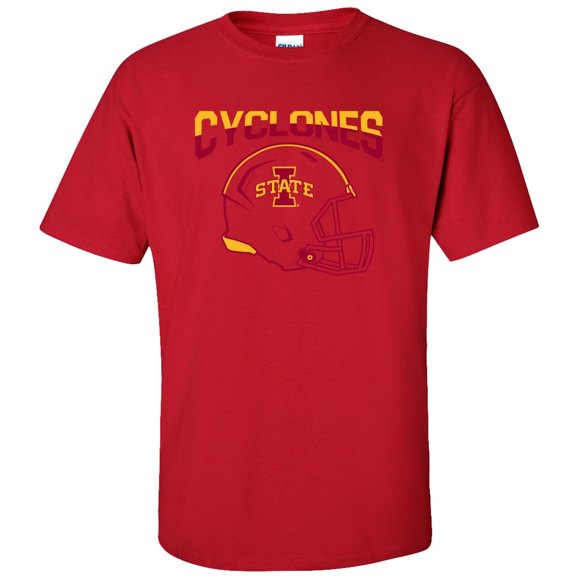 Iowa State Cyclones Tee Shirt Football Helmet T Shirt Cyclone T-shirt ...