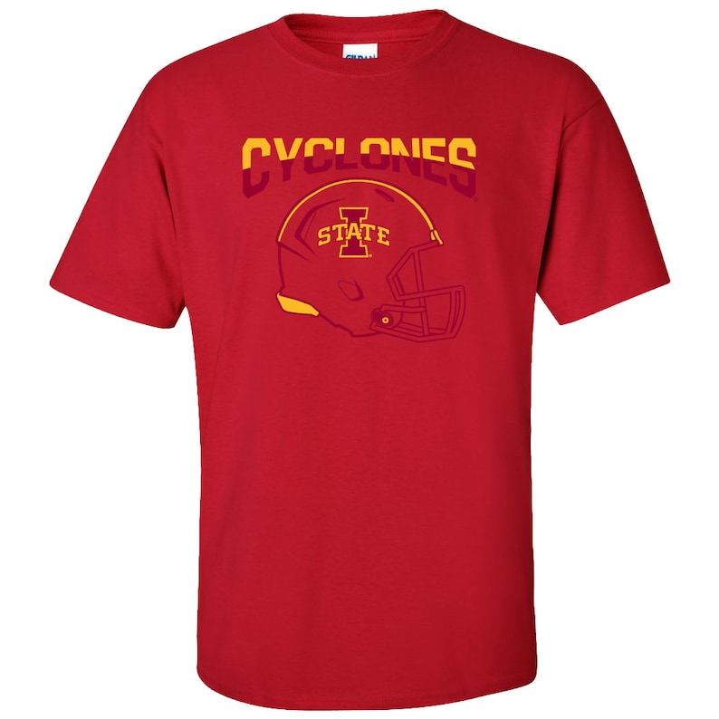 Iowa State Cyclones Tee Shirt Football Helmet T Shirt Cyclone - Etsy