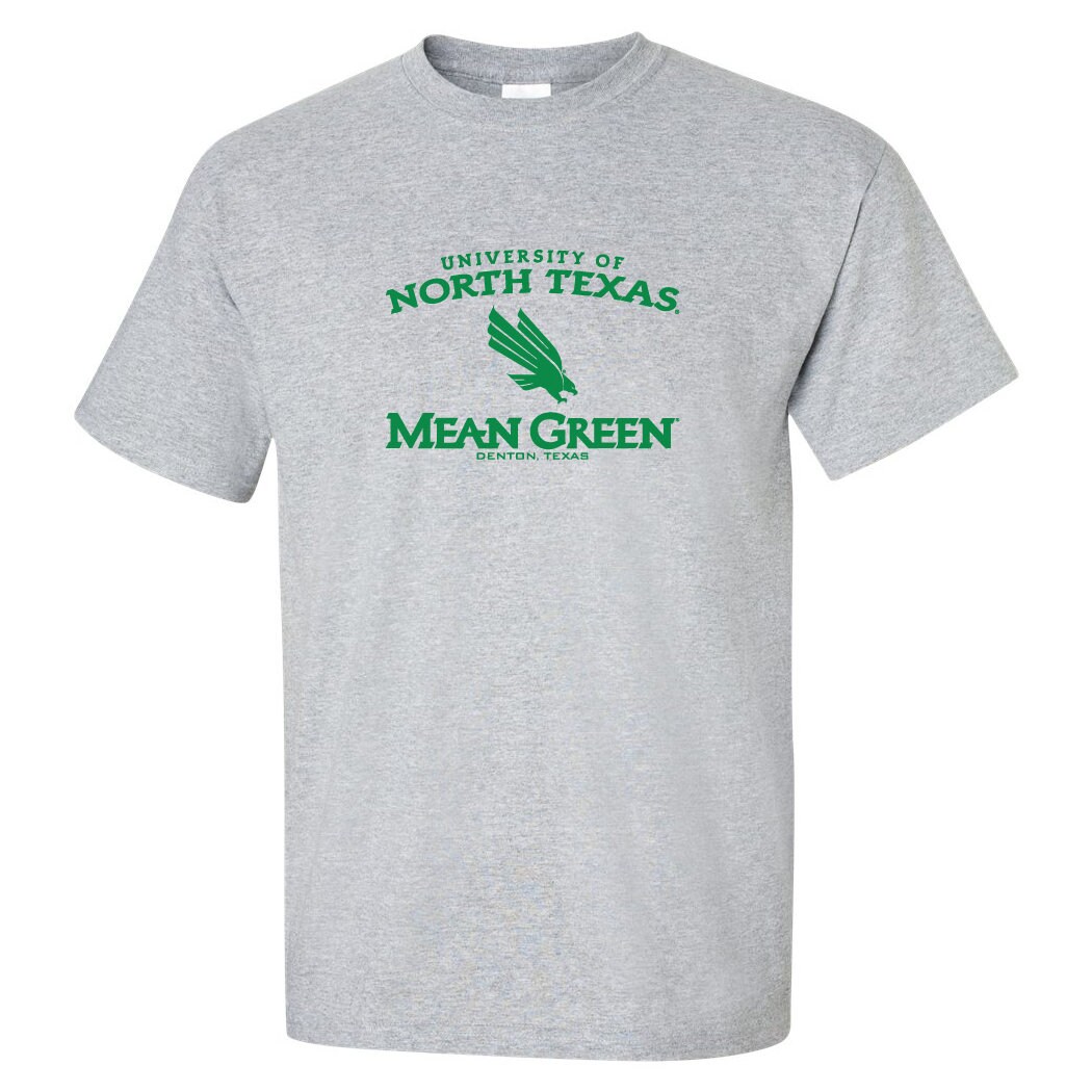 North Texas Mean Green Tshirt Primary Logo UNT Mean Green Shirt North ...