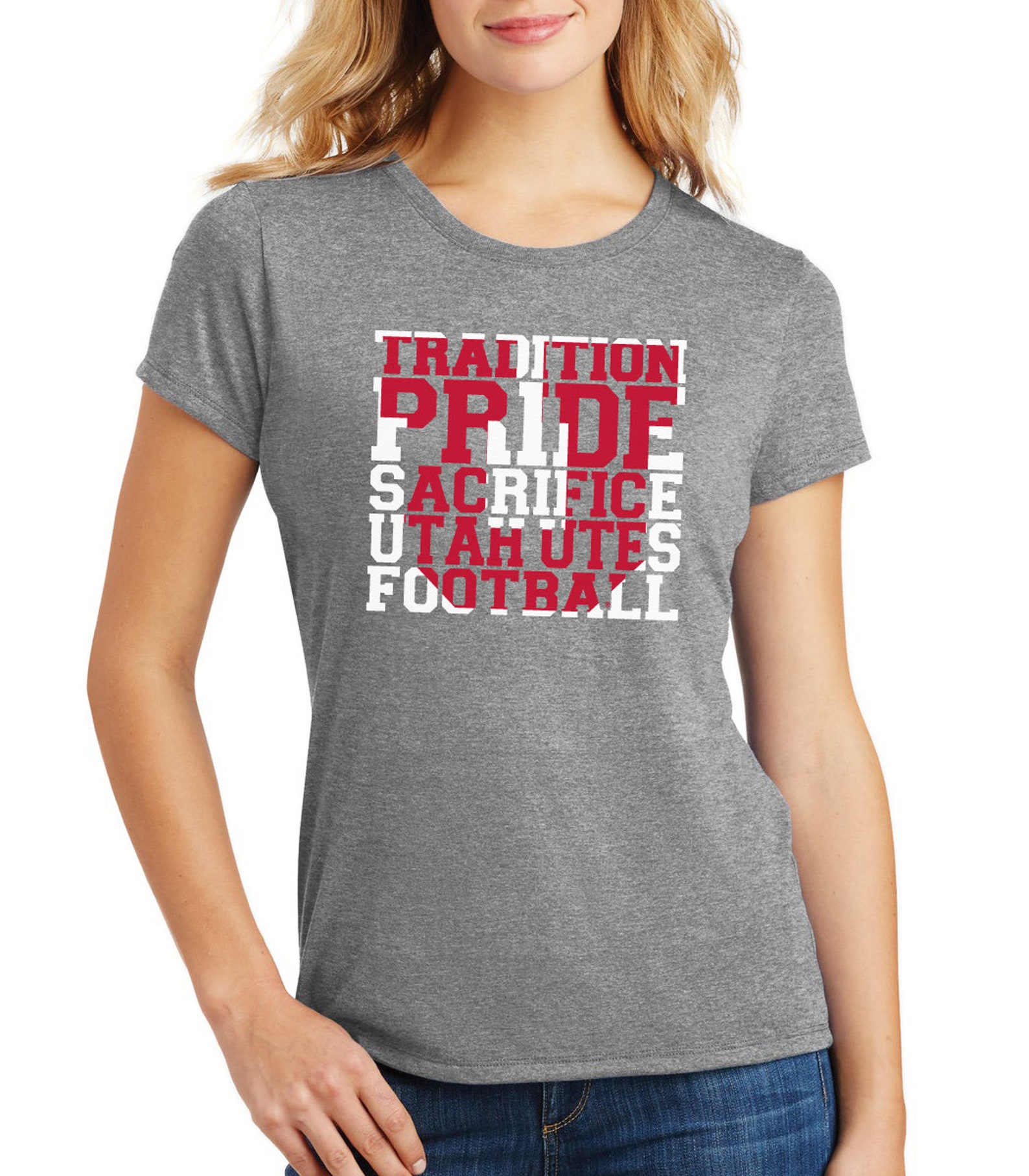 Womens Utah Utes Tshirt Utah Utes Womens Premium Tee Utah Etsy