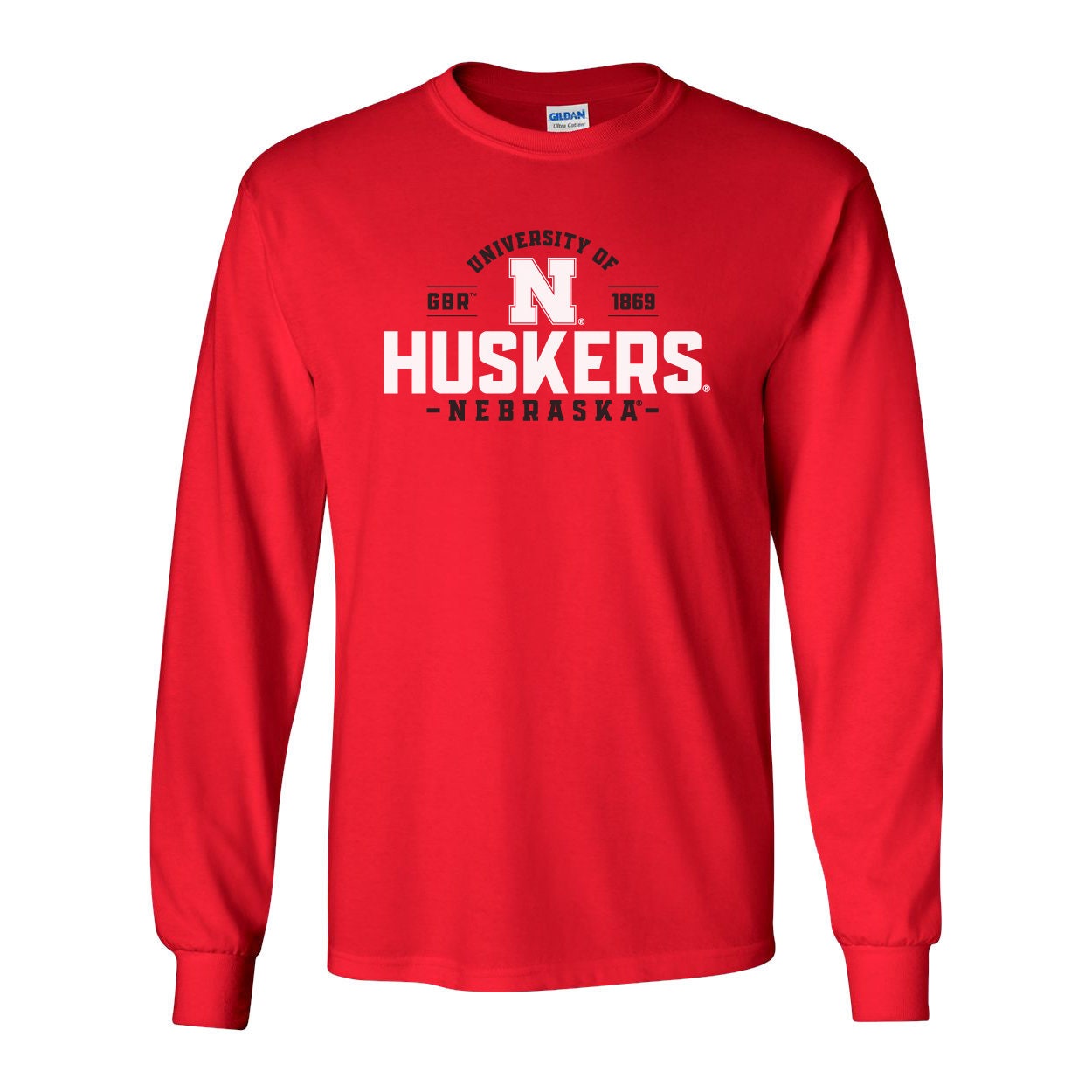 University of Nebraska HUSKERS Block N Tee Shirt Long Sleeve - Etsy