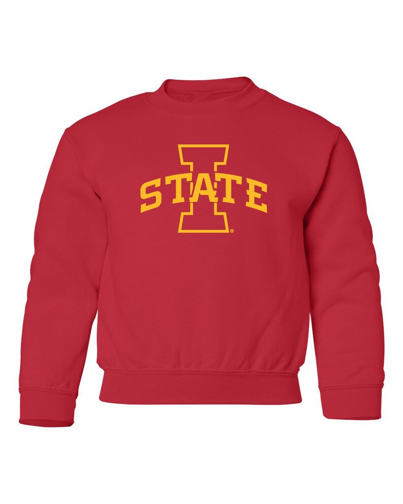 Iowa State Cyclones Youth Crewneck Sweatshirt I-STATE Logo - Etsy