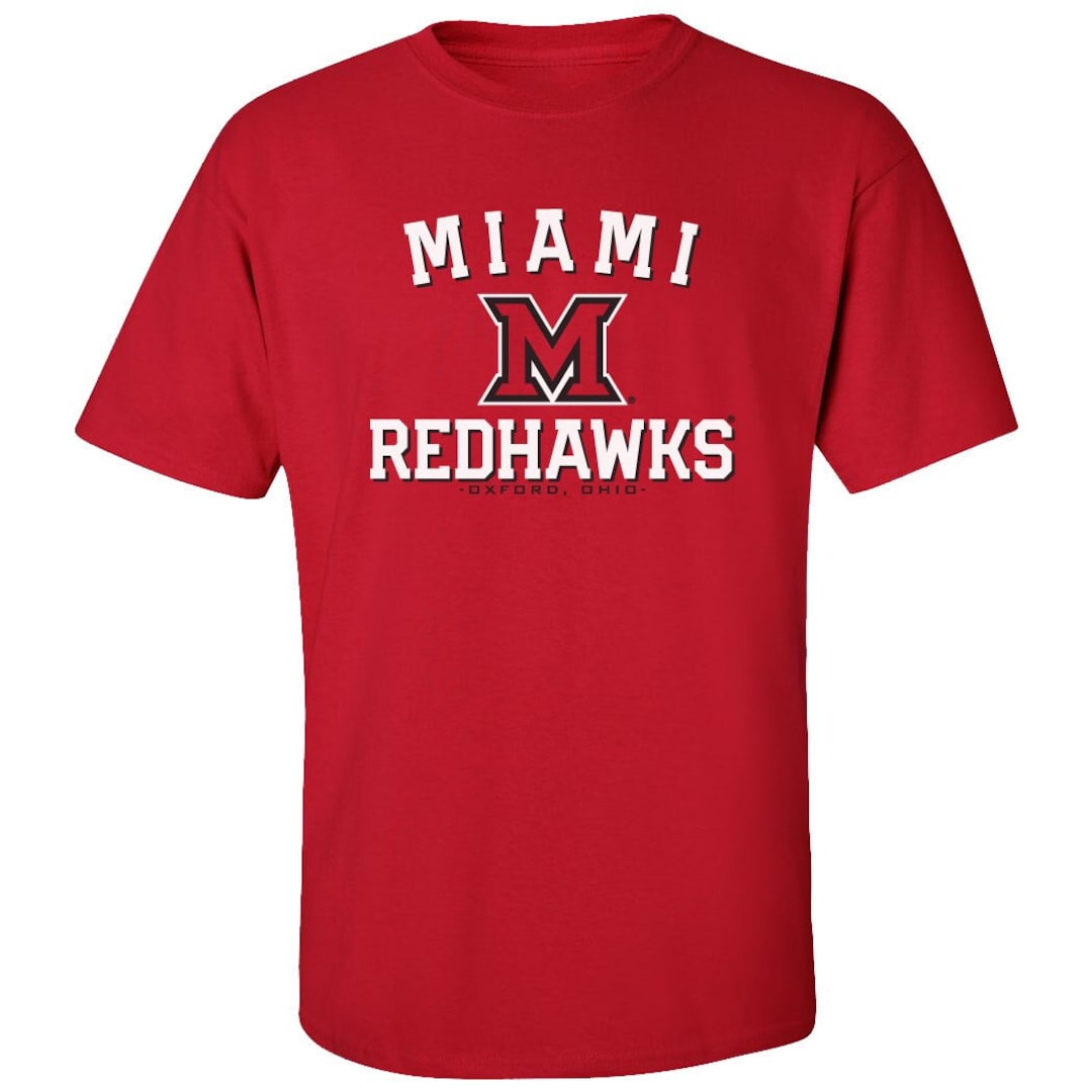 Miami Redhawks Tshirt | Arch Primary Logo | Miami of Ohio Apparel ...