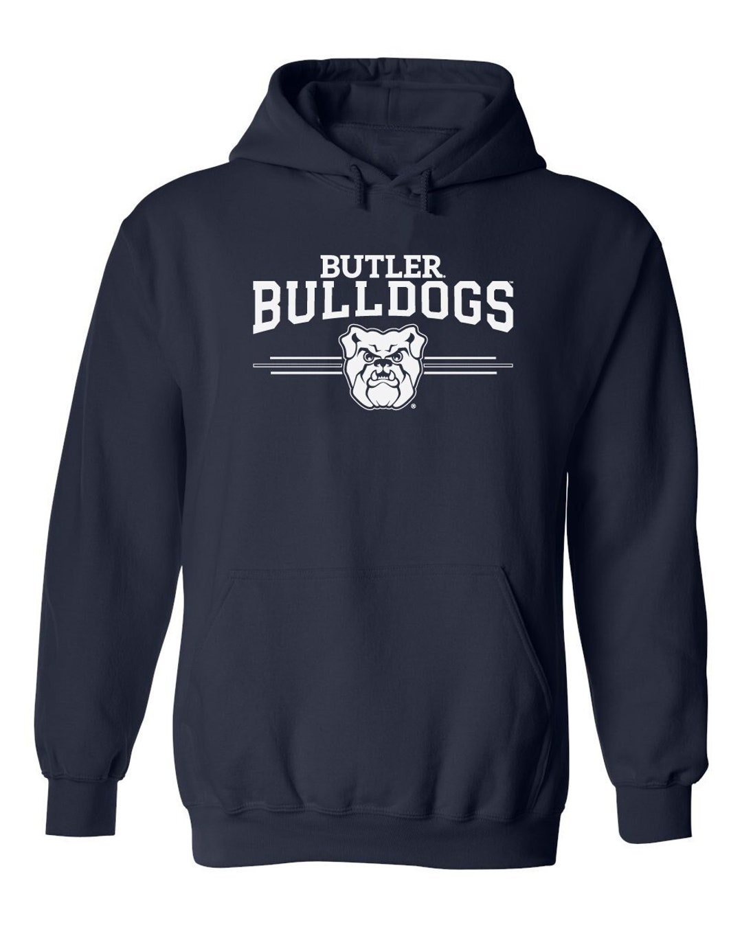 Butler Bulldogs Hoodie | Stripe Logo | Bulldogs Hooded Sweatshirt ...