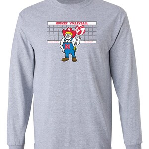 Nebraska Huskers Volleyball Tee Shirt | Long Sleeve Herbie Husker ...