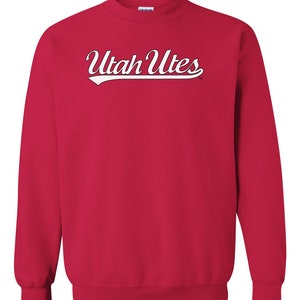 Utah Utes Crewneck Sweatshirt Utah Utes Sweatshirt Utah Utes Pullover ...
