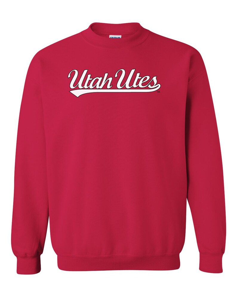 Utah Utes Crewneck Sweatshirt Utah Utes Sweatshirt Utah Utes - Etsy