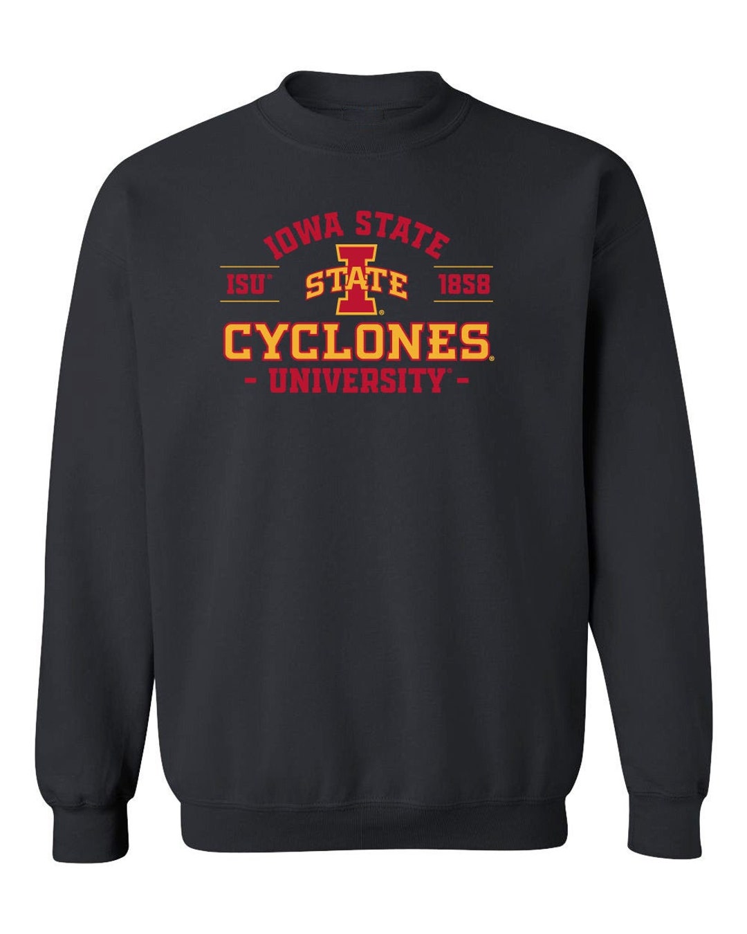 Iowa State Cyclones Sweatshirt | Est 1858 | Cyclone Crewneck Sweatshirt ...