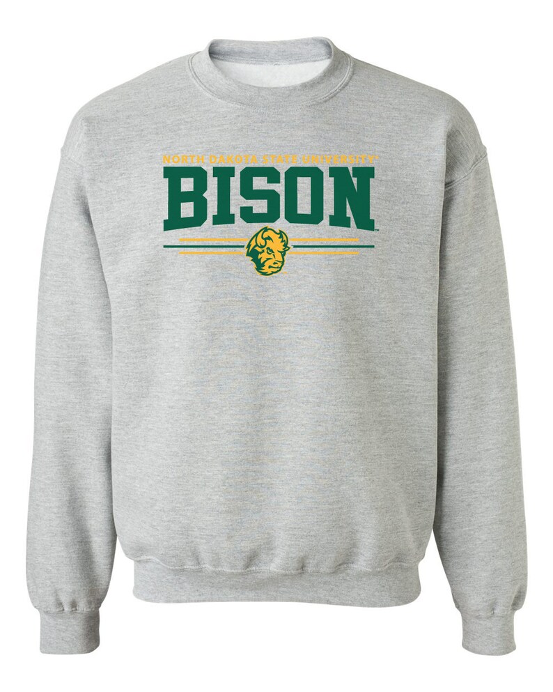 NDSU Bison Sweatshirt NDSU Crewneck Sweatshirt North - Etsy