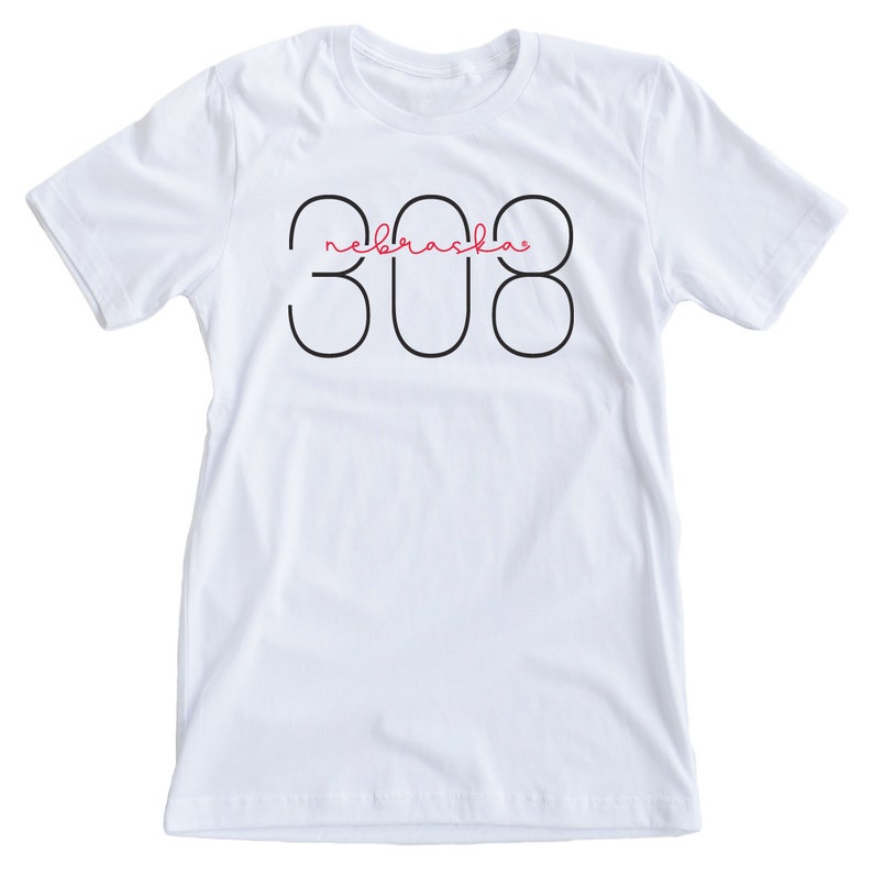 Women's Premium Nebraska Huskers Tee 402 or 308 Area - Etsy